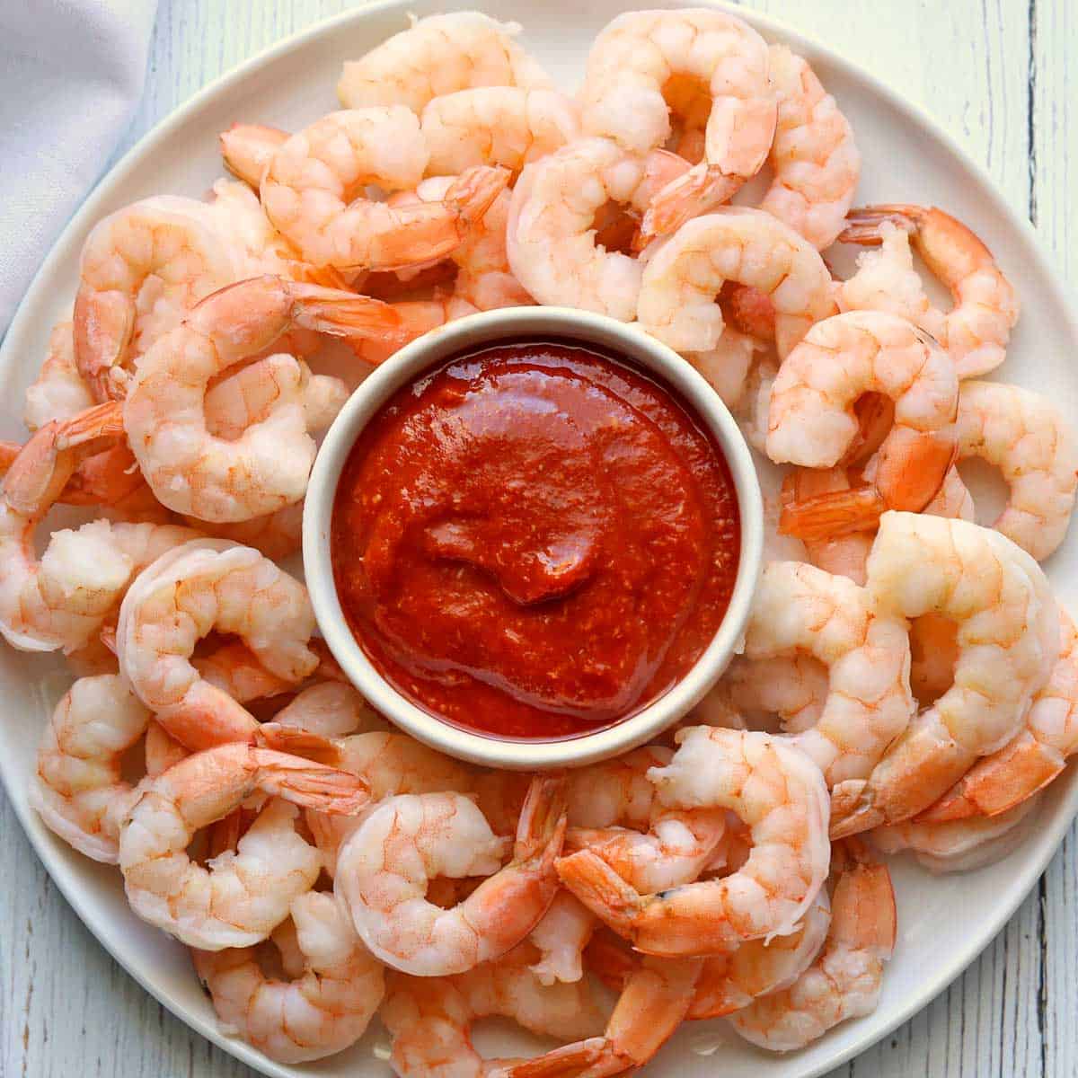 Do you serve boiled shrimp warm or cold?