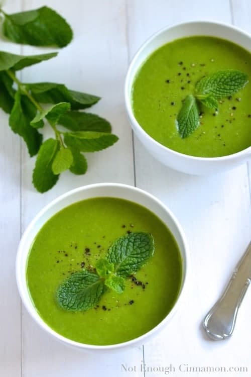 Do you serve pea soup warm or cold?