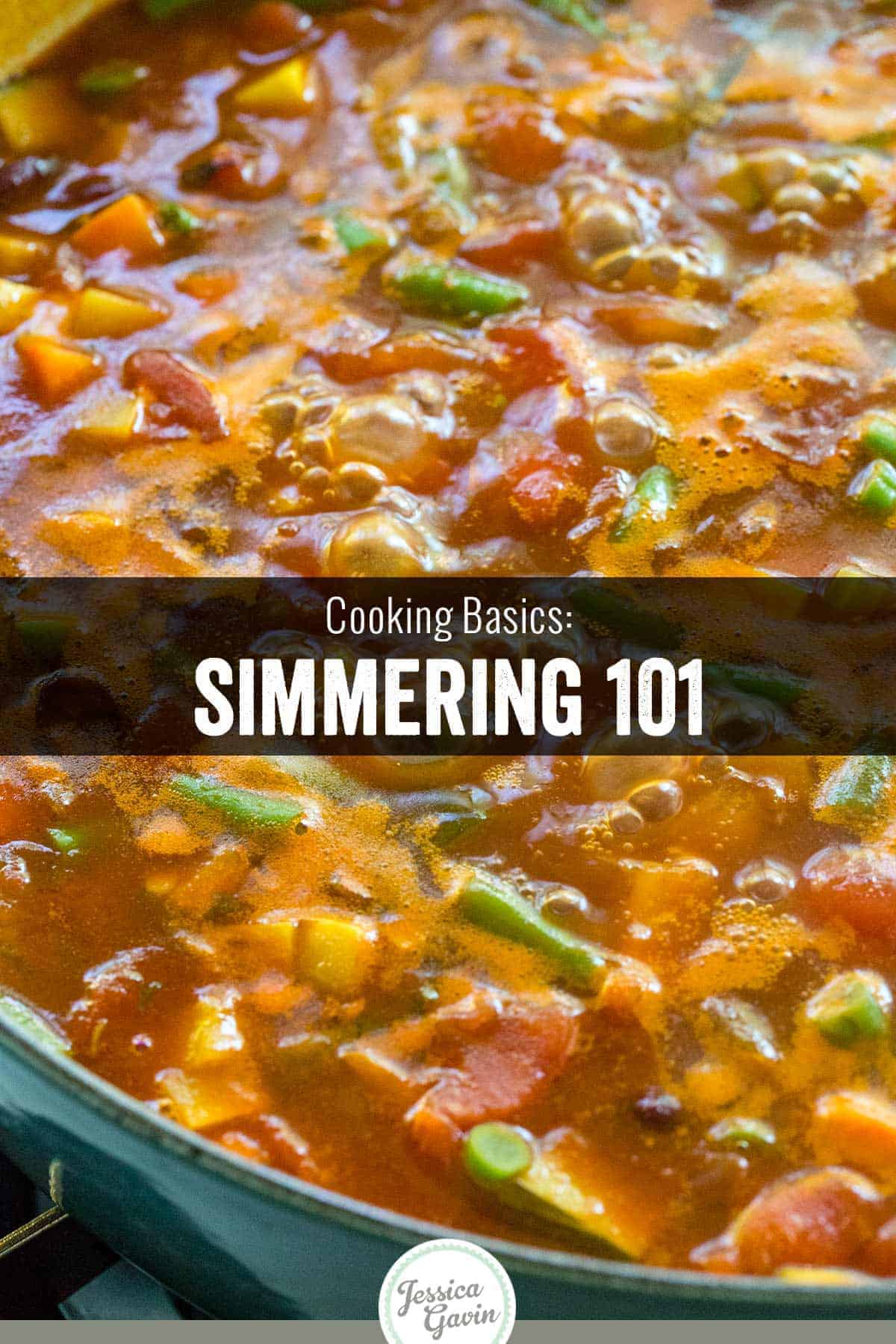 Do you simmer soup on high or low heat?