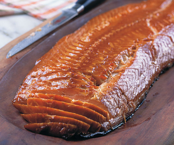 Do you smoke fish skin side up or down first?
