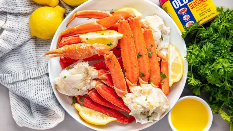 Do you soak crab legs after boiling?