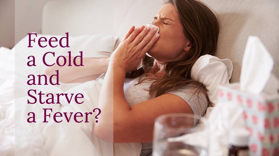 Do you starve a cold and feed a flu?