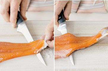 Do you take skin off fish before cooking?