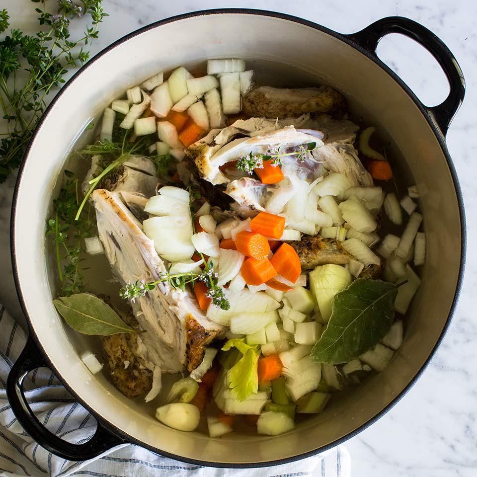 Do you use chicken stock/broth to make your soup vegetarian?