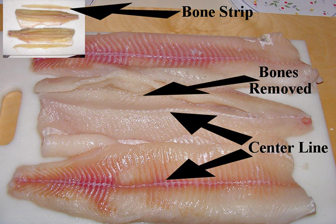 Does a fish filet have bones?