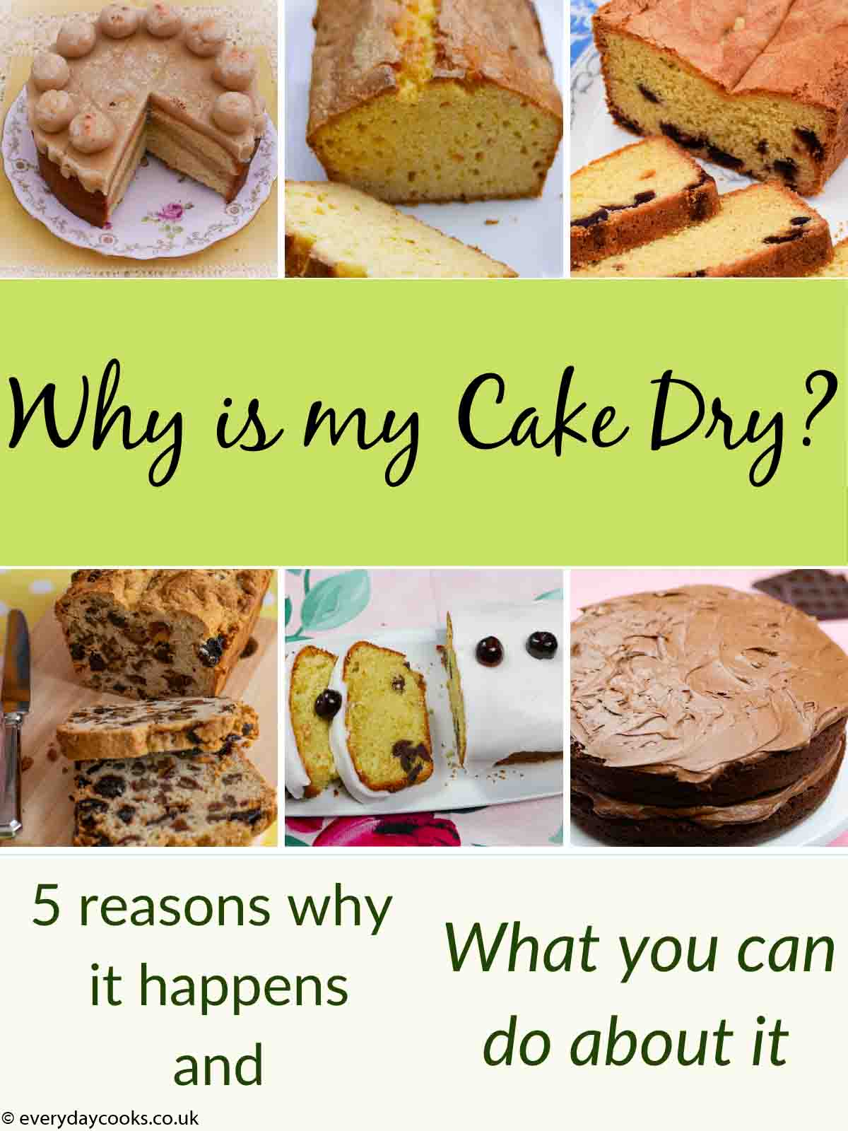 Does baking make cake dry?