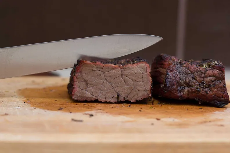 Does beef go chewy if overcooked?
