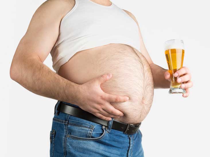 Does beer cause more belly fat?