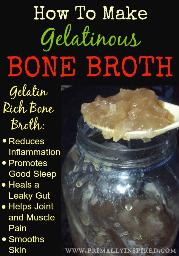 Does bone broth have to be gelatinous?