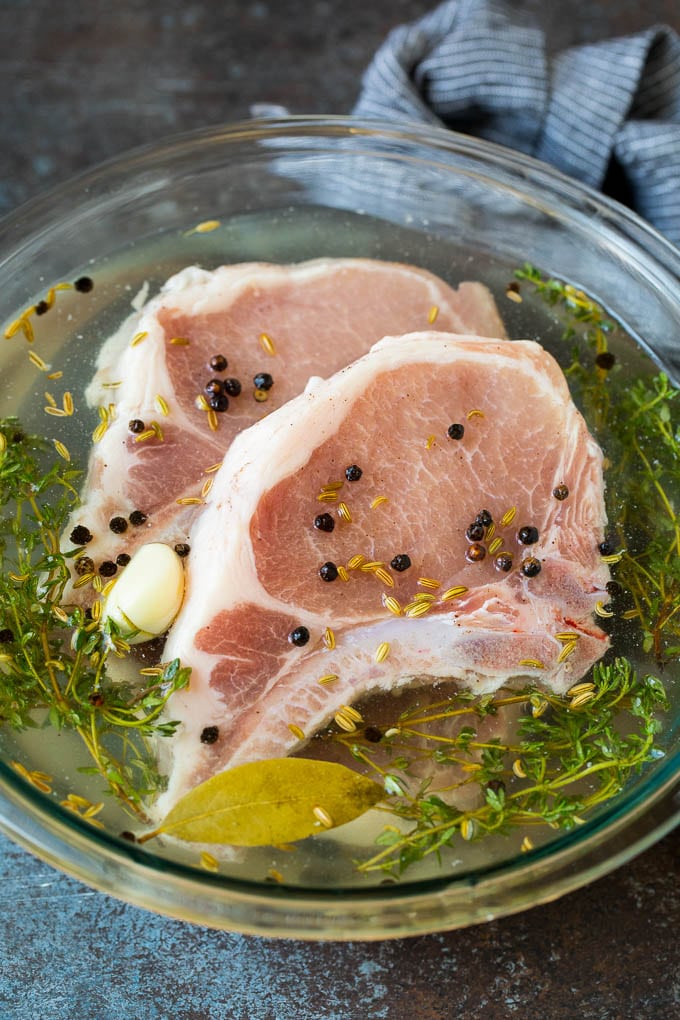 Does brined pork cook faster?