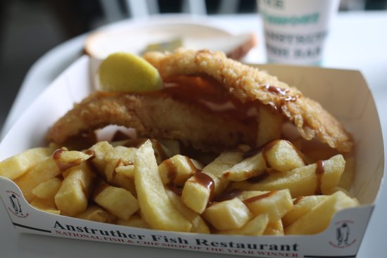 Does brown sauce go with fish and chips?