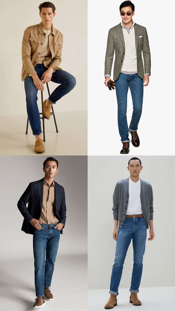 Does business casual include blue jeans?