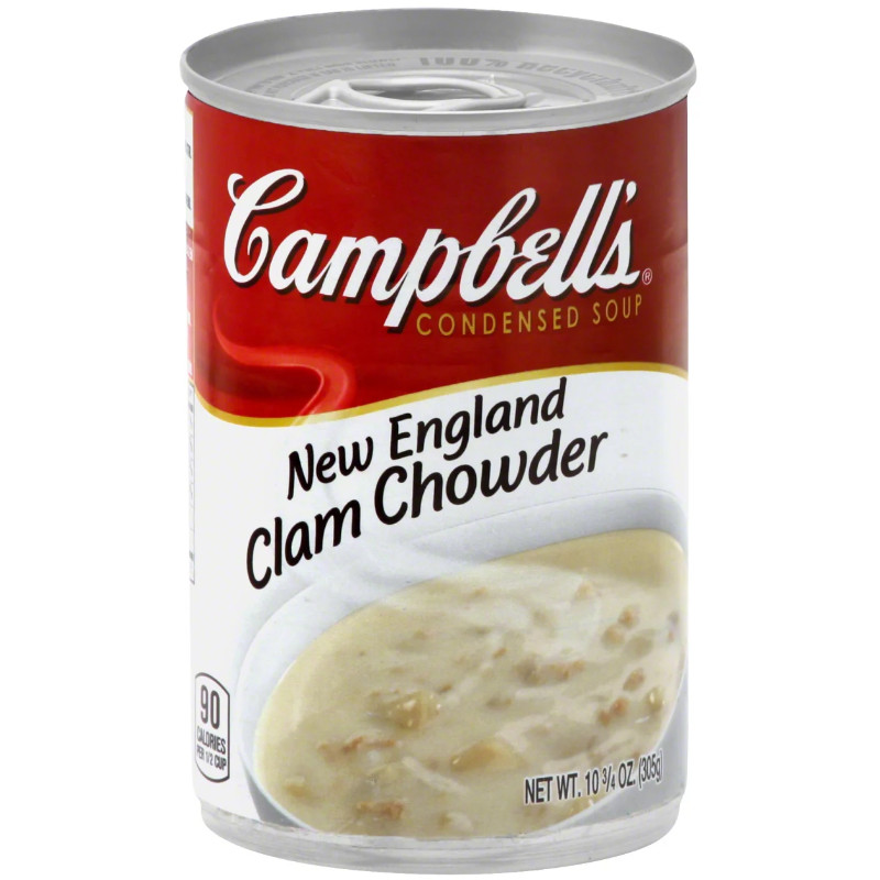 Does Campbell's clam chowder have meat?