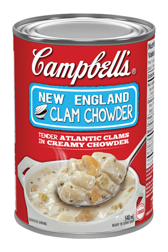 Does Campbell's clam chowder have real clams?