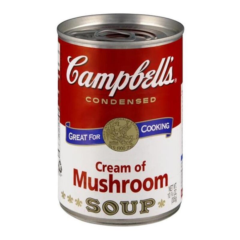 Does Campbell's cream of mushroom soup have cream in it?