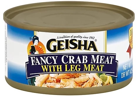 Does canned crab meat have shells?