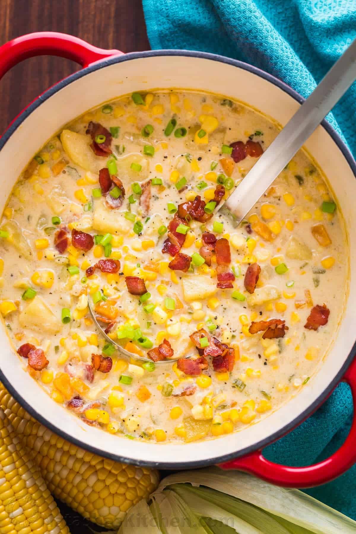 Does corn chowder have meat?