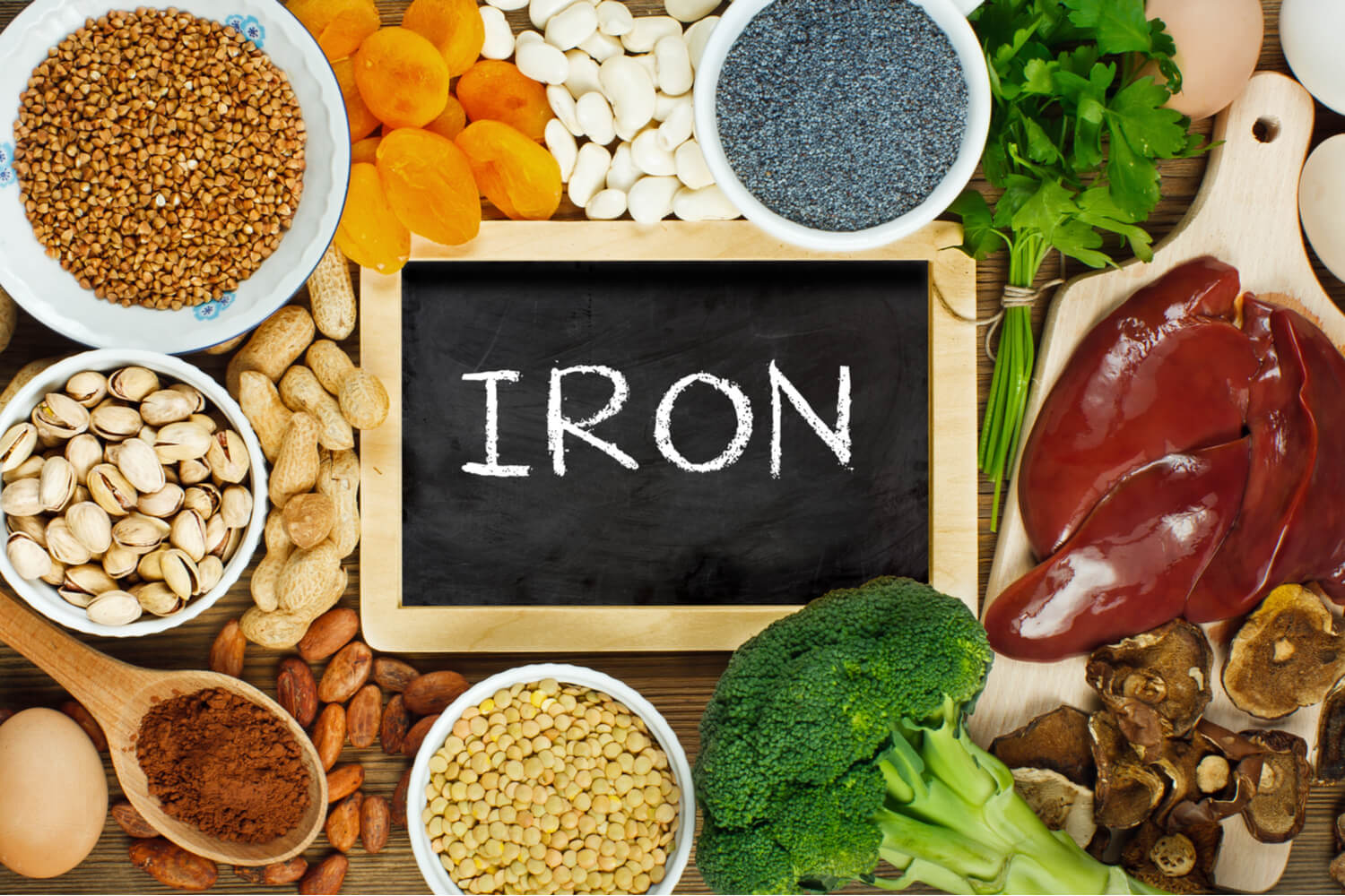 Does dal contain iron?