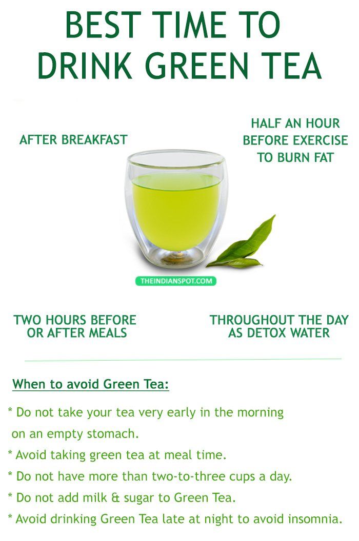Does drinking green tea at night burn fat?
