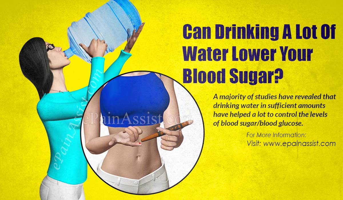 Does drinking more water help lower blood sugar?