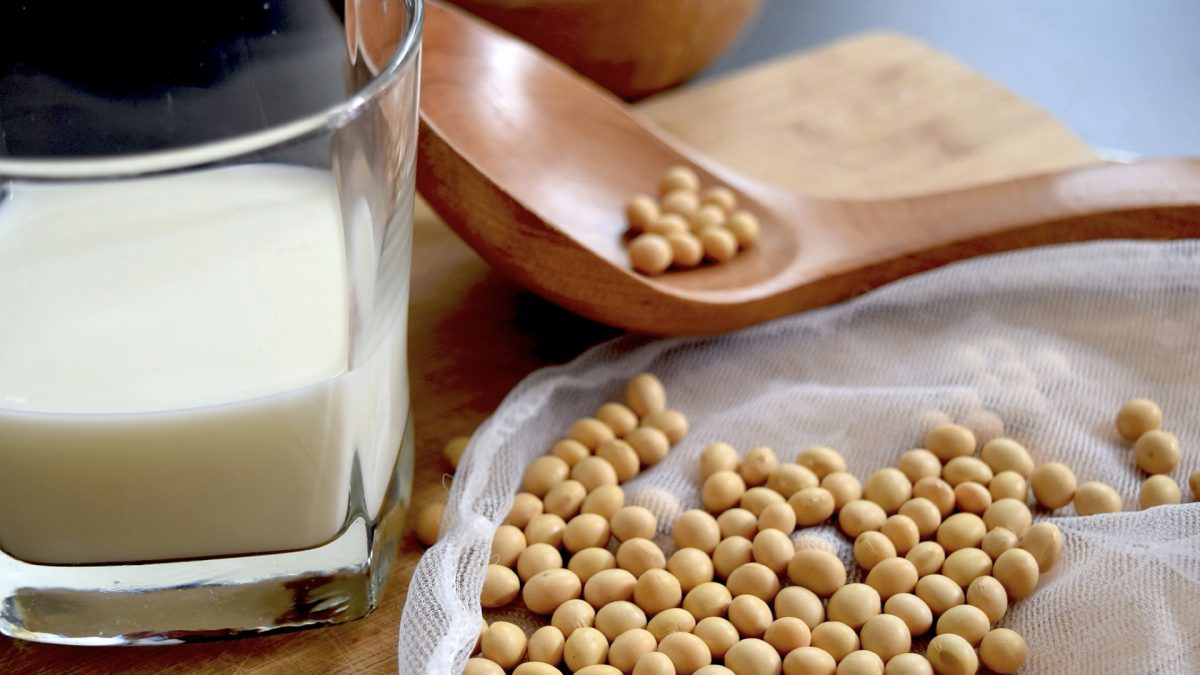 Does drinking soy milk help with estrogen levels?