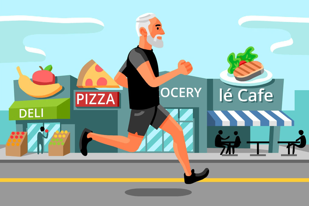 Does eating less affect running?