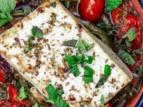 Does feta cheese melt in the oven?