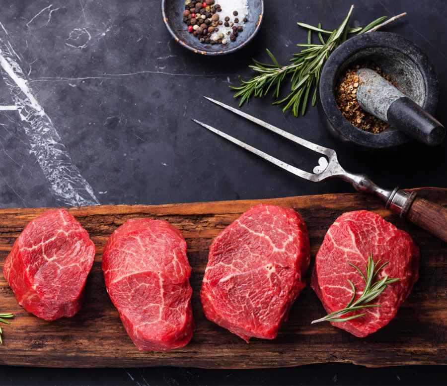 Does filet mignon have more saturated fat than other steaks?