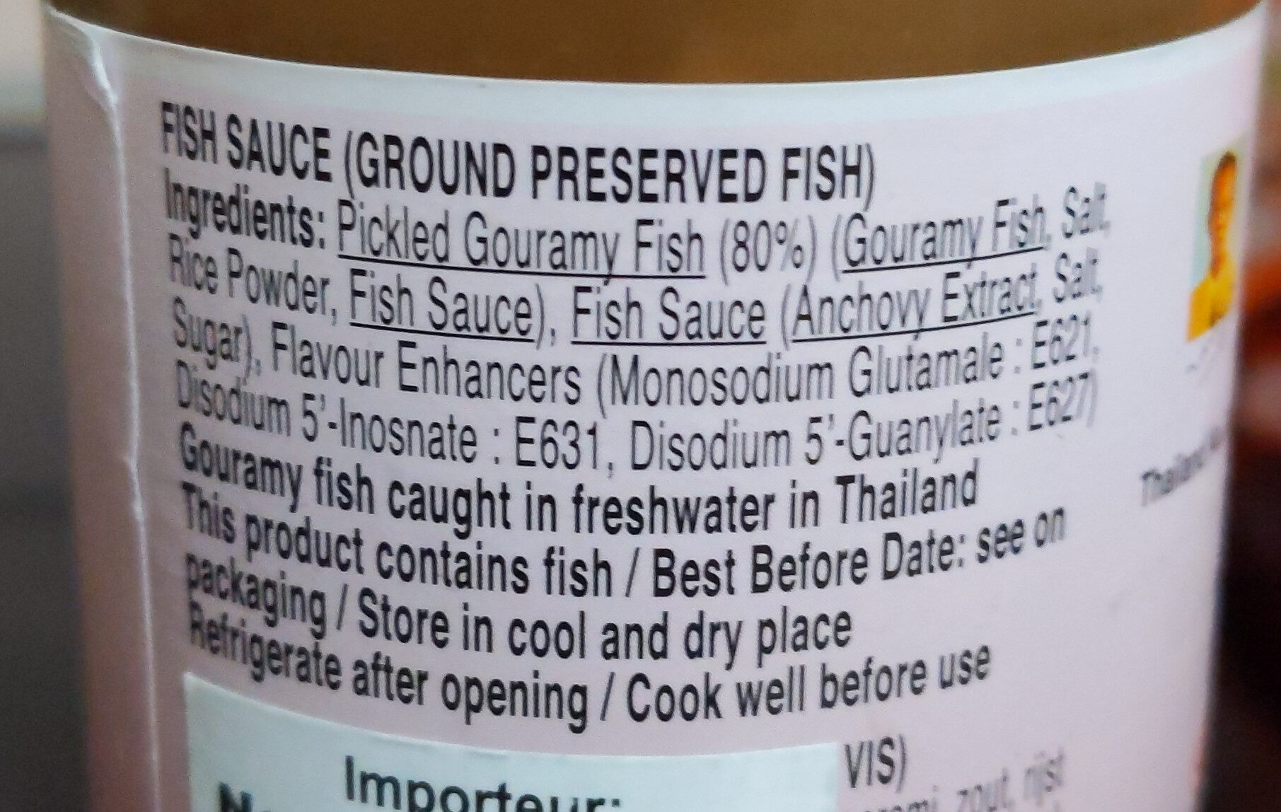 Does fish sauce have sugar in it?