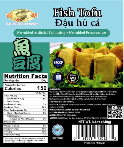 Does fish tofu have carbs?