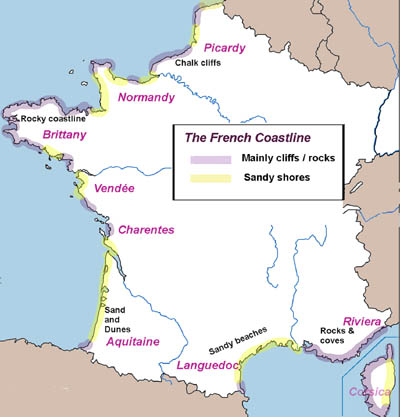 Does France have a sea coast?