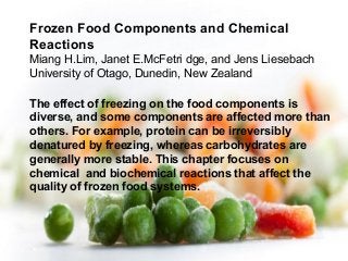 Does freezing food change the quality?