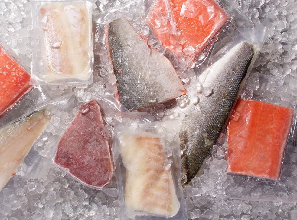 Does fresh fish mean not frozen?