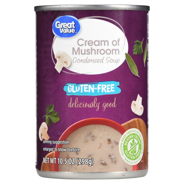 Does great value Cream of Mushroom Soup have gluten?