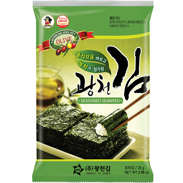 Does green tea have seaweed?