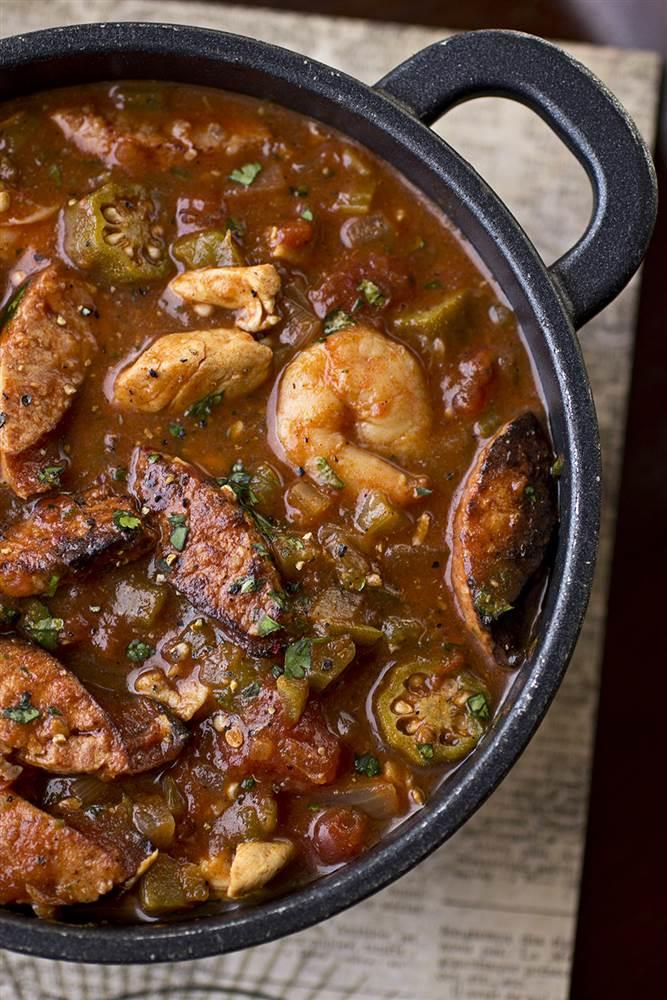 Does gumbo have meat in it?