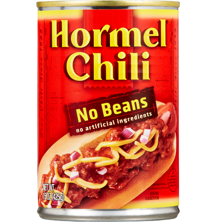 Does Hormel Chili No beans have meat in it?