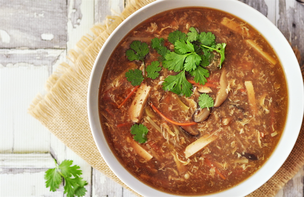Does hot and sour soup contain wheat?
