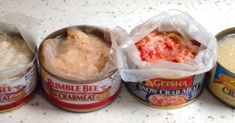 Does ice water take the flavor out of canned crab meat?