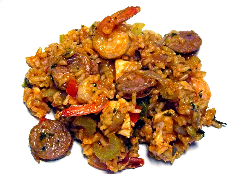 Does jambalaya contain rice?