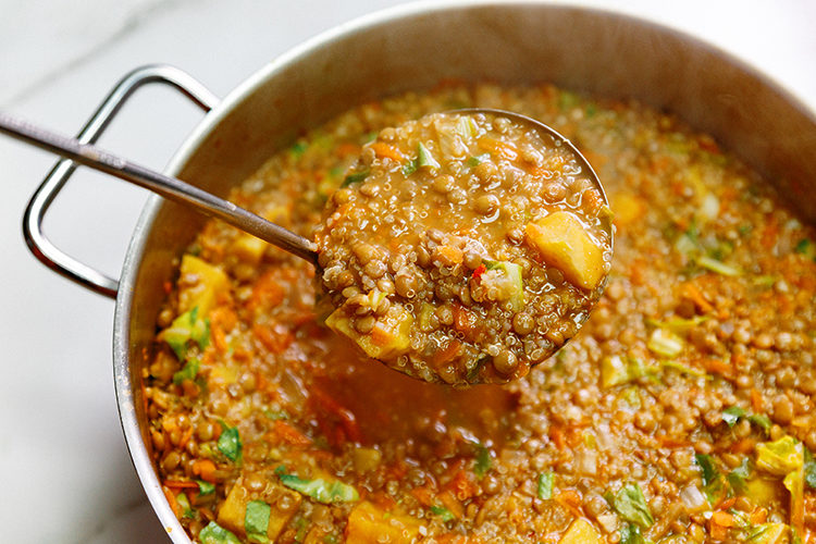Does lentil soup make you gain weight?