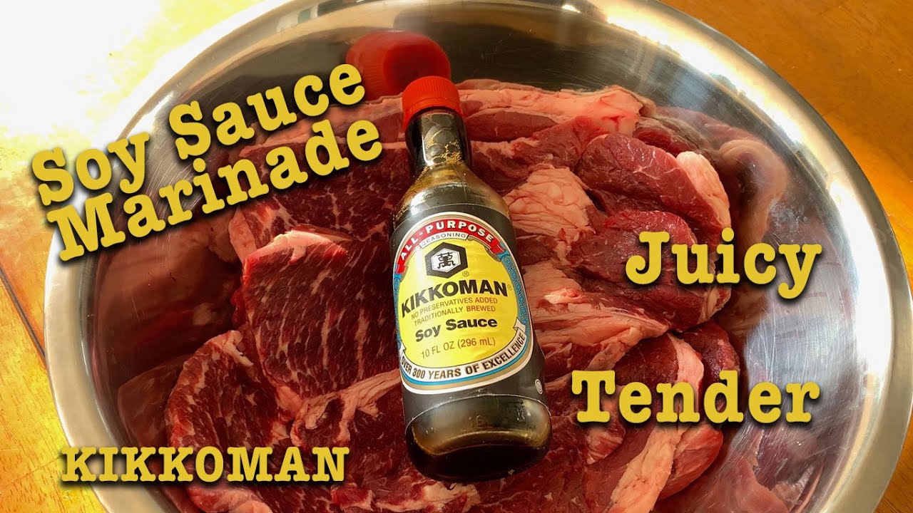 Does marinating in soy sauce tenderize meat?
