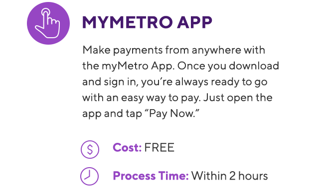 Does MetroPCS charge to pay bill in store?