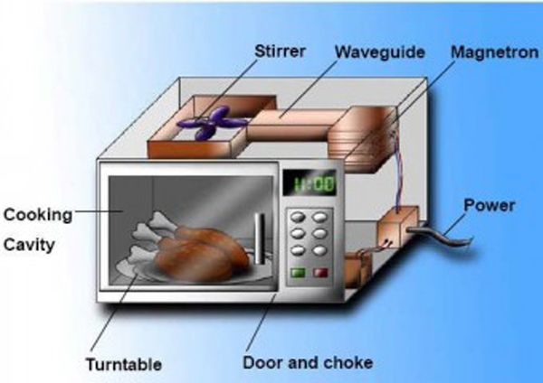 Does microwave cook food from the inside?