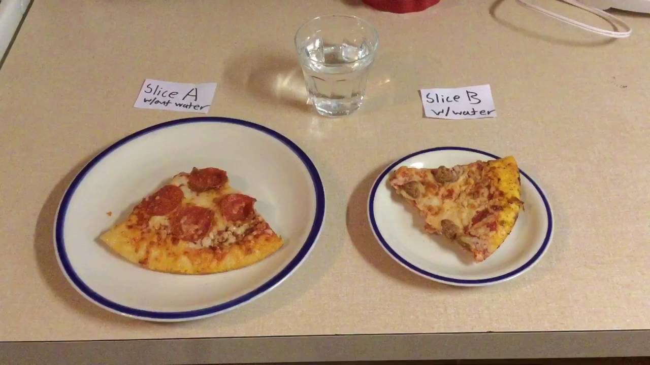 Does microwaving pizza with water work?