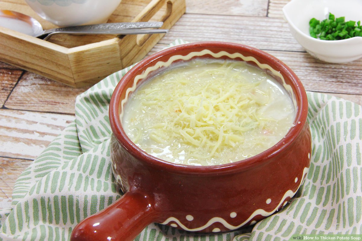 Does milk thicken potato soup?