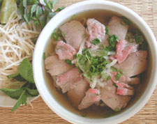 Does pho have beef or pork?