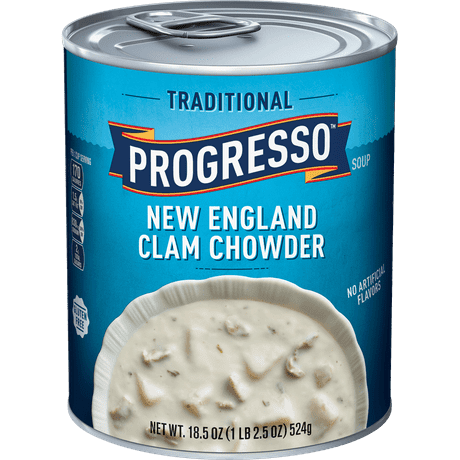 Does Progresso clam chowder have pork in it?