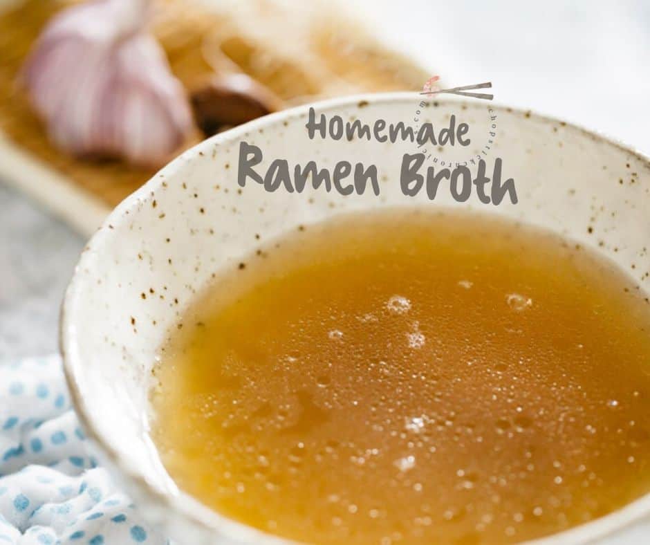 Does ramen use broth or stock?