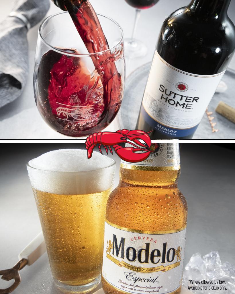 Does Red Lobster sell beer and wine to go?